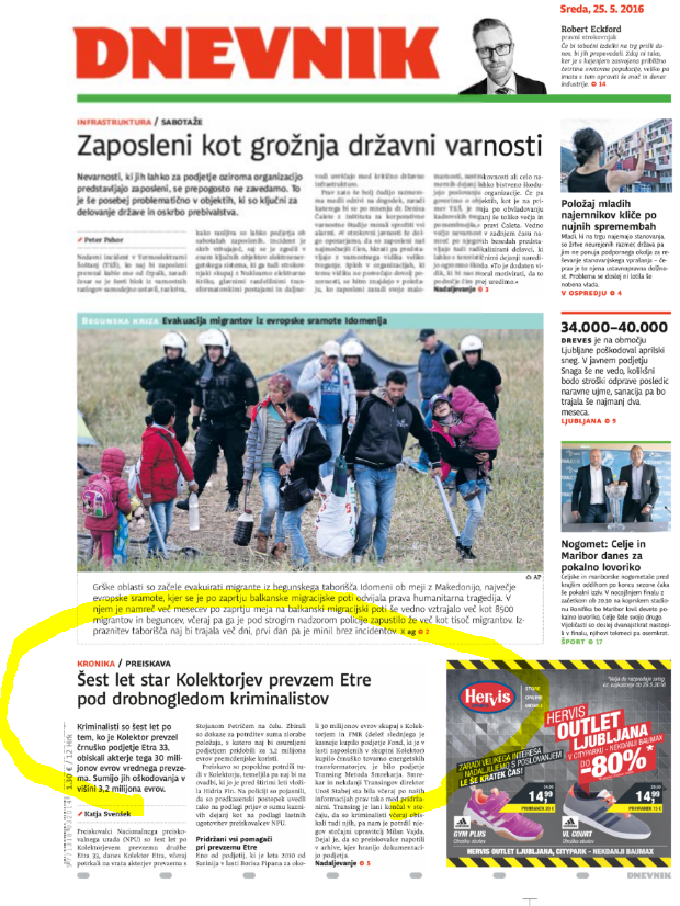 Recipročno selektivno novinarstvo: Delo in Dnevnik raje ne o svojih ...